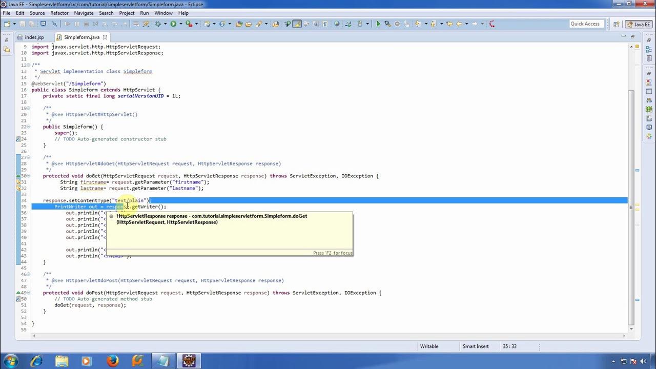 Java Beginner Tutorial - How to send data from JSP HTML FORM to servlet (POST/GET) - YouTube