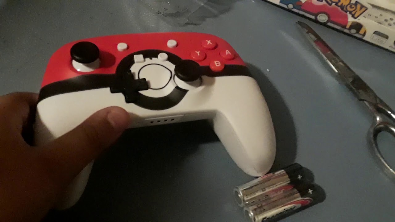 unboxing Power A Nintendo switch pro controller Pokemon edition - YouTube
