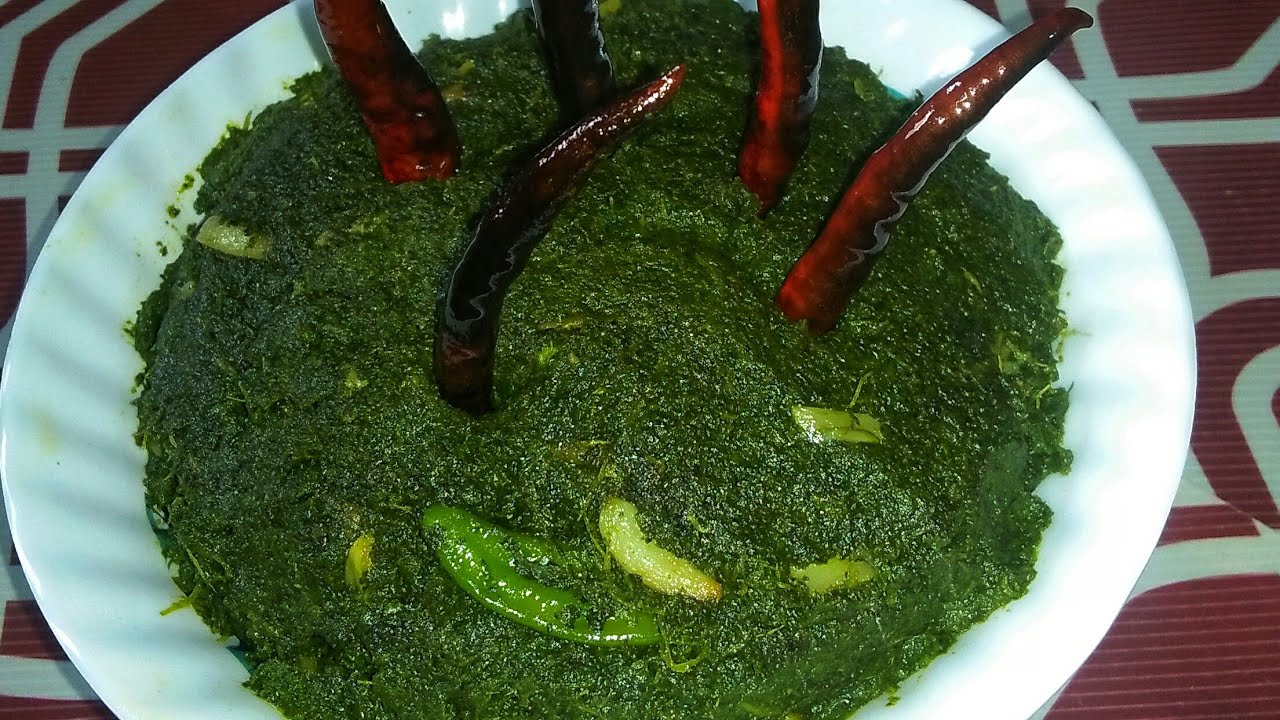 লাউ পাতা বাটা ভর্তা ভাজি || lau pata bhaji ||Bottle gourds leaf bhorta ...
