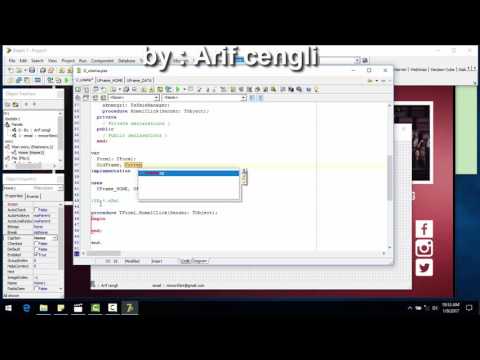 tutorial Delphi MENAMPILKAN FRAME DI DALAM FORM