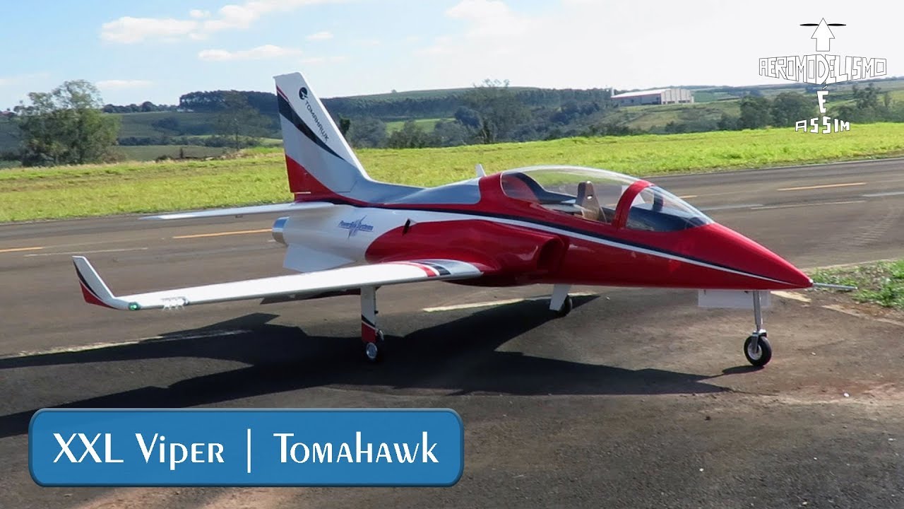 Tomahawk XXL Viper 3.5m with JetCat P-180 - YouTube
