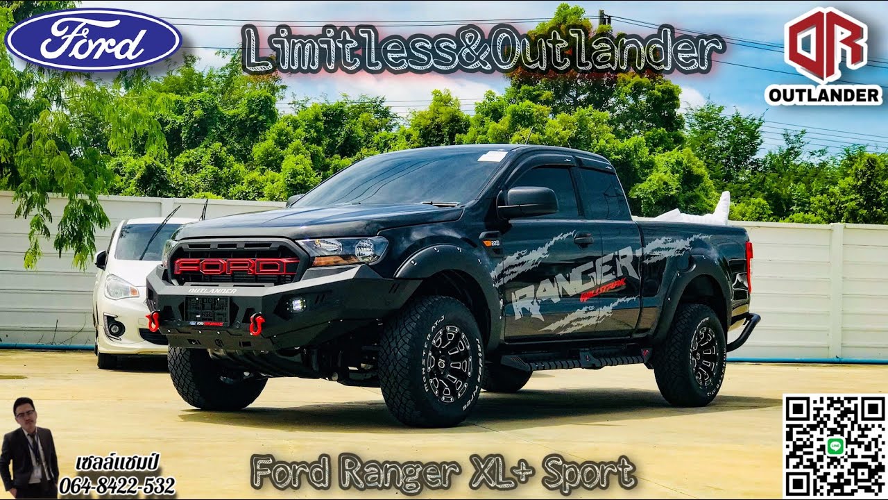 Ford Ranger RAS XL+ Sport 2021 ชุดแต่งออฟโรด กันชนหน้า-หลัง Outlander ...