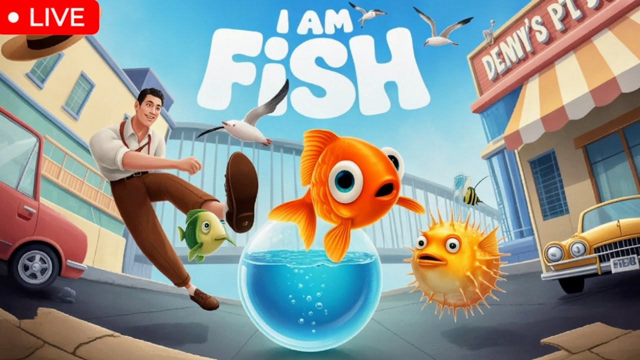 🎣 Escaping the Fish Bowl! | I Am Fish Live Gameplay 🐟💦 Day 3 #IAmFish # ...
