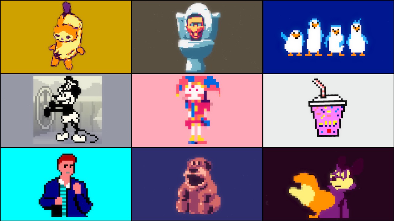 Memes but its 8-bit [part 2] - YouTube