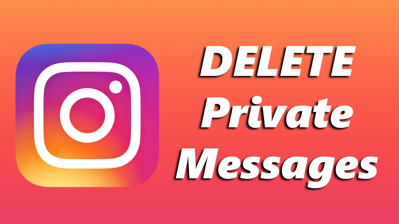 How To Delete Instagram Private Messages - YouTube