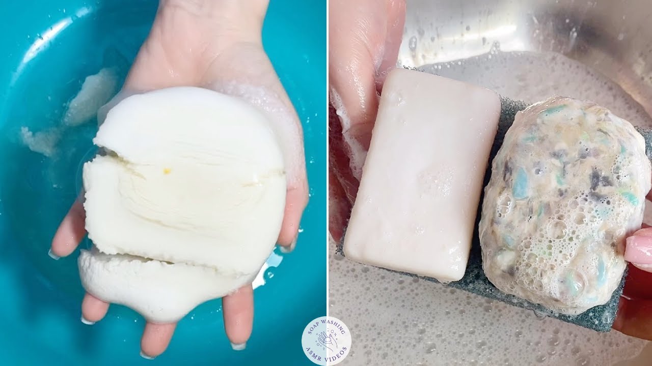 Mushy Soaked Soap - Satisfying Stress Relief ASMR Video #5 - YouTube