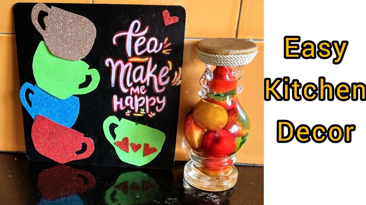 Easy kitchen decor - YouTube