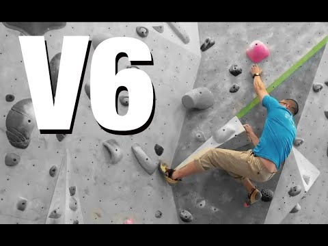 [BOULDERING] My First V6!!! (at Movement Climbing Baker) - YouTube