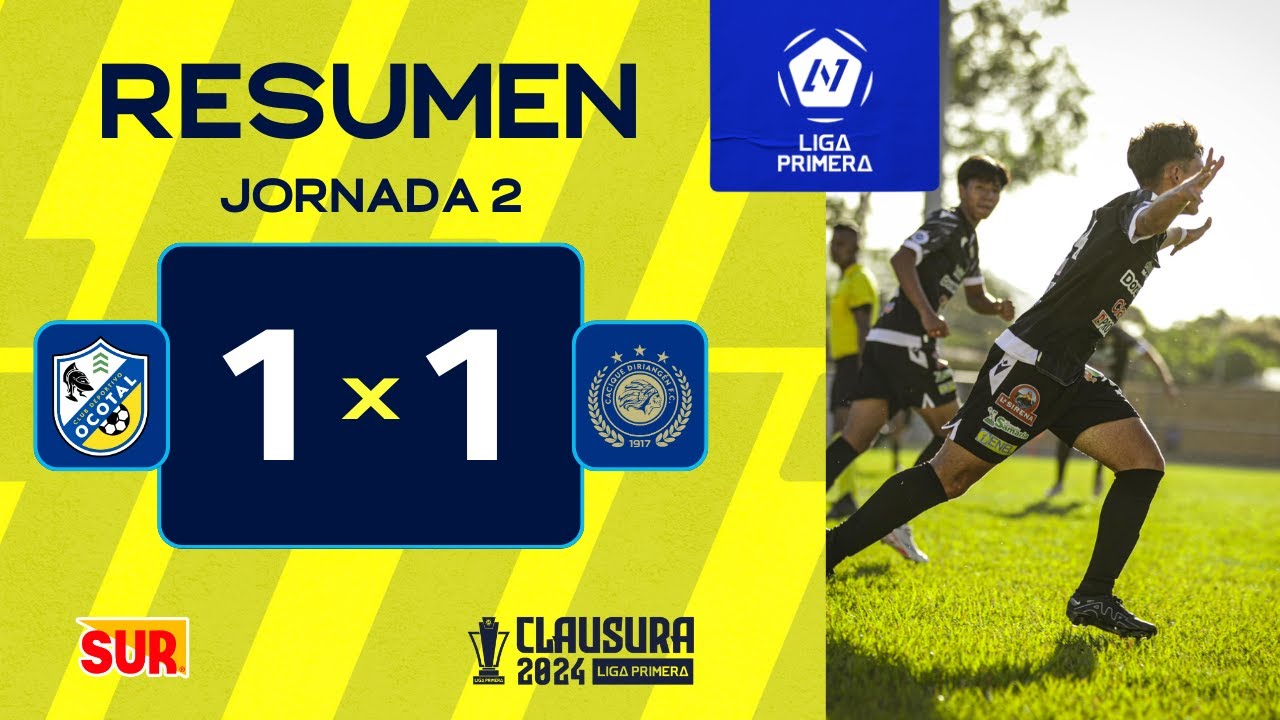 Resumen U20 | CD Ocotal vs Cacique Diriangén FC | J2 | CL24 | Liga Primera - YouTube