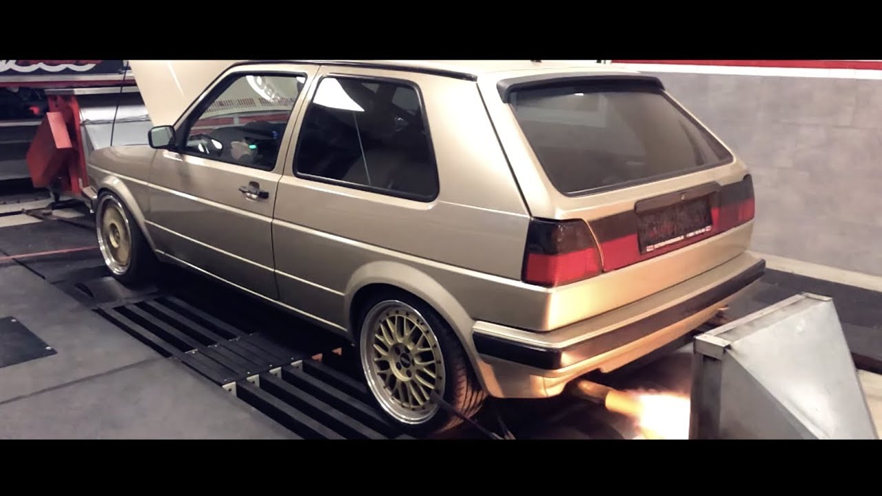 VW Golf MKII VR6 Turbo on Dyno [DUTTER RACING] - YouTube