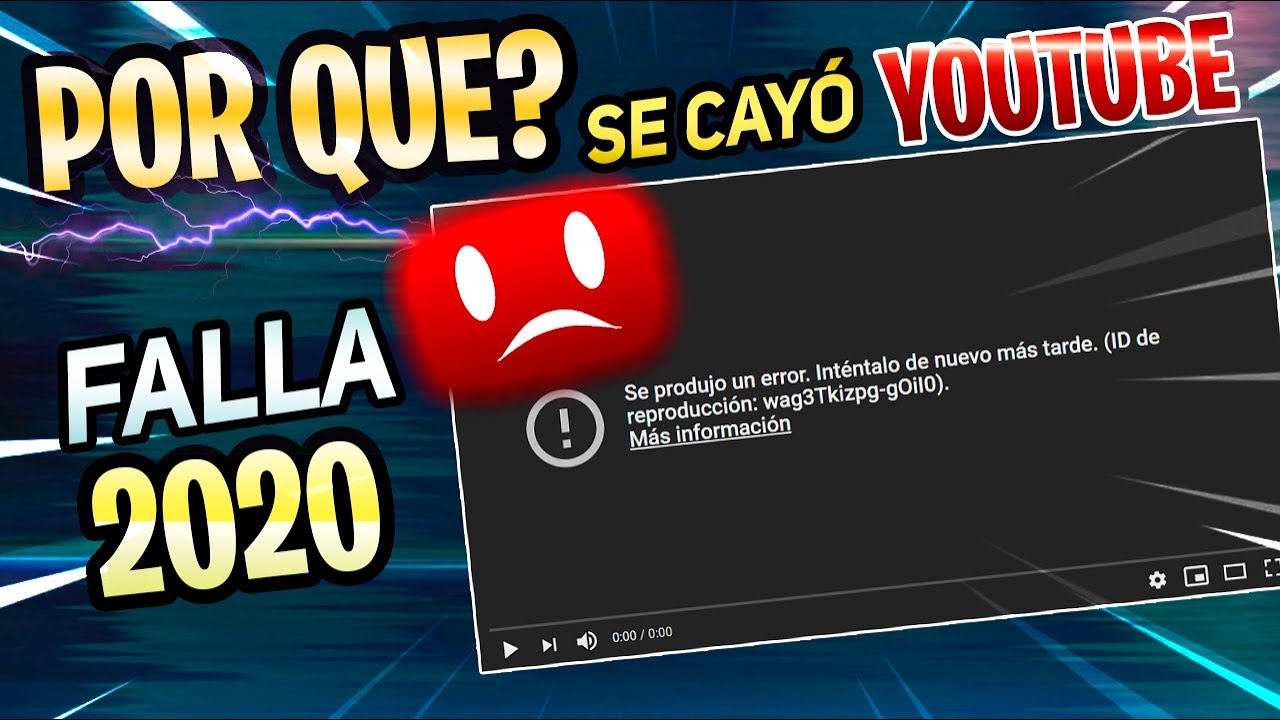 SE CAYO YOUTUBE! a NIVEL MUNDIAL / ¿POR QUE SE CAYO YOUTUBE? #YoutubeDown - YouTube