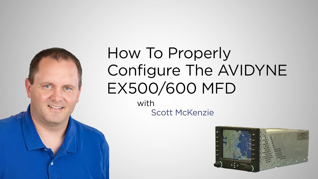 Video DI - How to Properly Configure The Avidyne EX500/600 MFD - YouTube