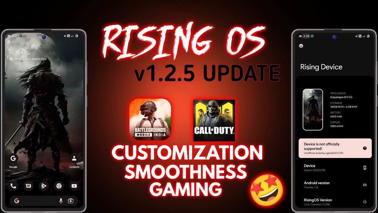 Rising OS v1.2.5 For POCO F4 / Redmi K40s | Rising OS Latest Update ...