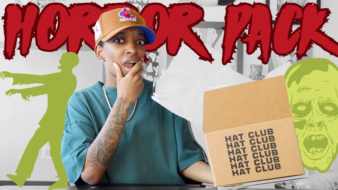 Spooky Fitted Hat Unboxing | Hat Club Horror Pack - YouTube