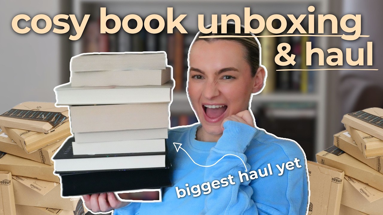 huge cosy book unboxing & haul (Waterstones, amazon and gifted books ...