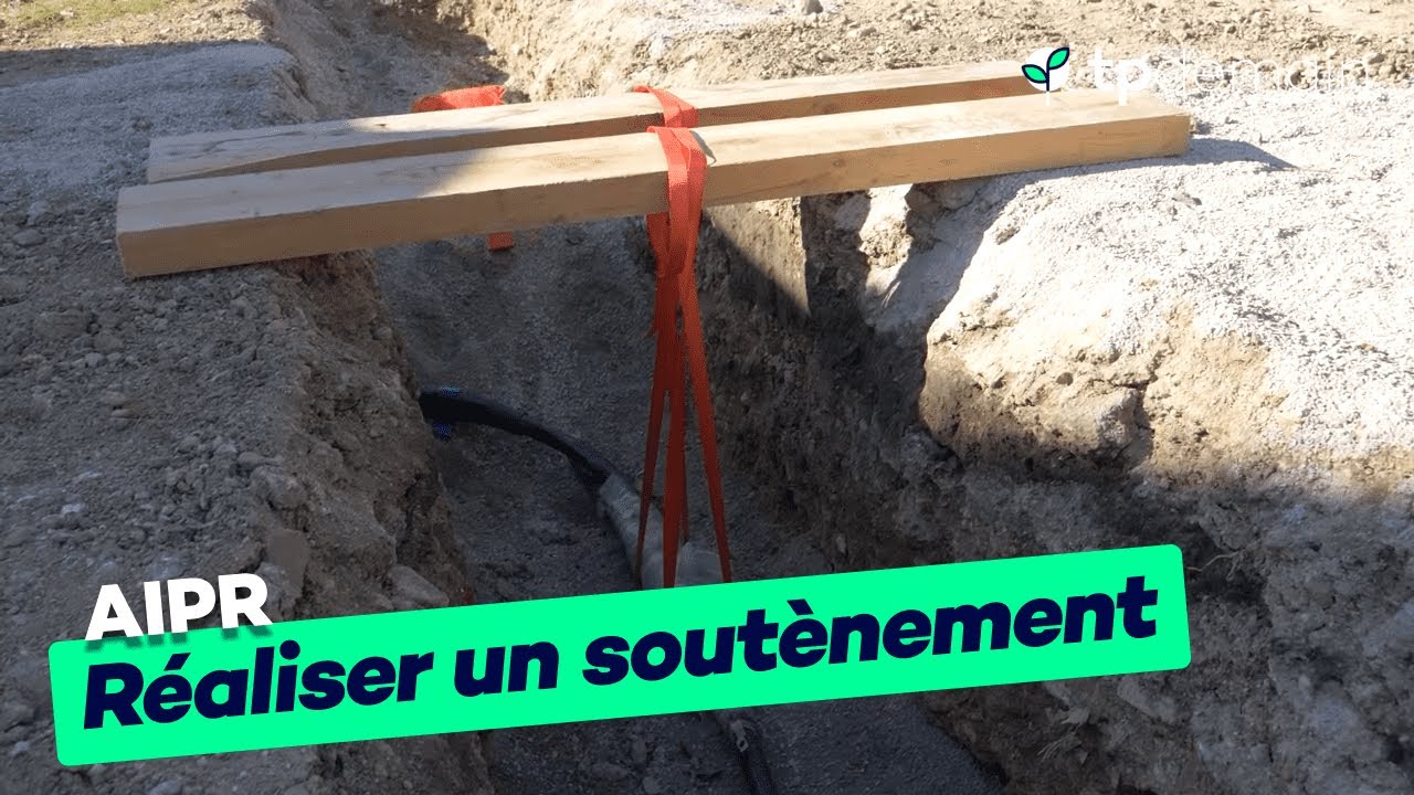 Réaliser le soutènement d'un câble ou d'un fourreau - YouTube