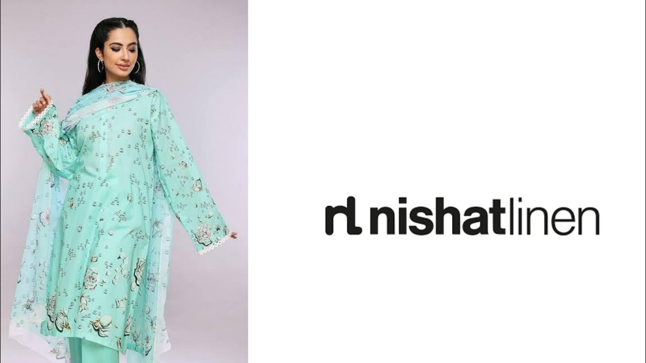 💯 ORIGINAL "NISHA BY NISHAT" Printed lawn 3pc Collection with lawn ...