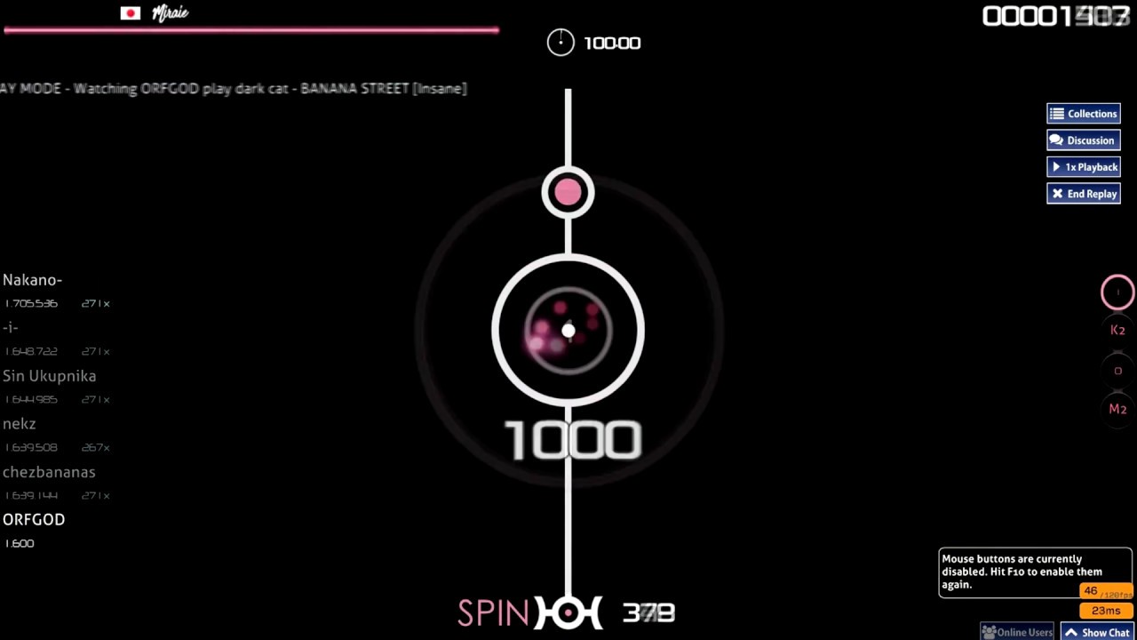 RIP II osu dark cat - BANANA STREET - YouTube