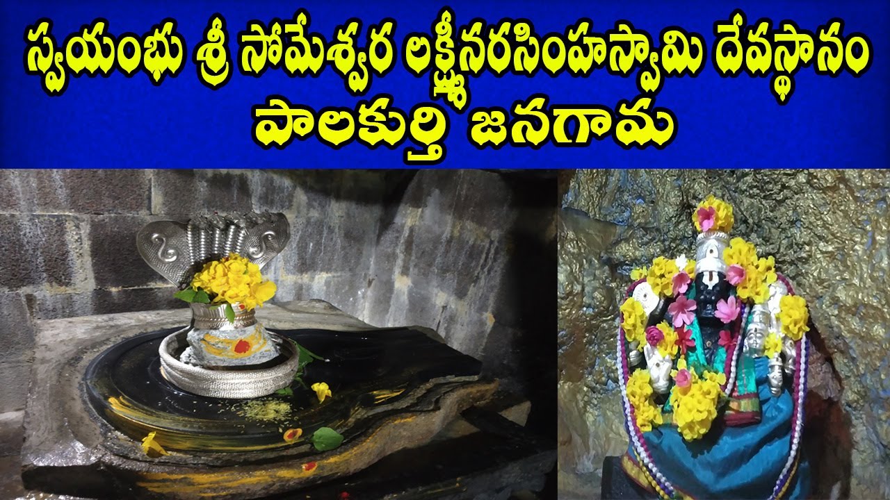Palakurthi Someshwara Lakshminarasimha Swami Temple palkuriki somanatha ...