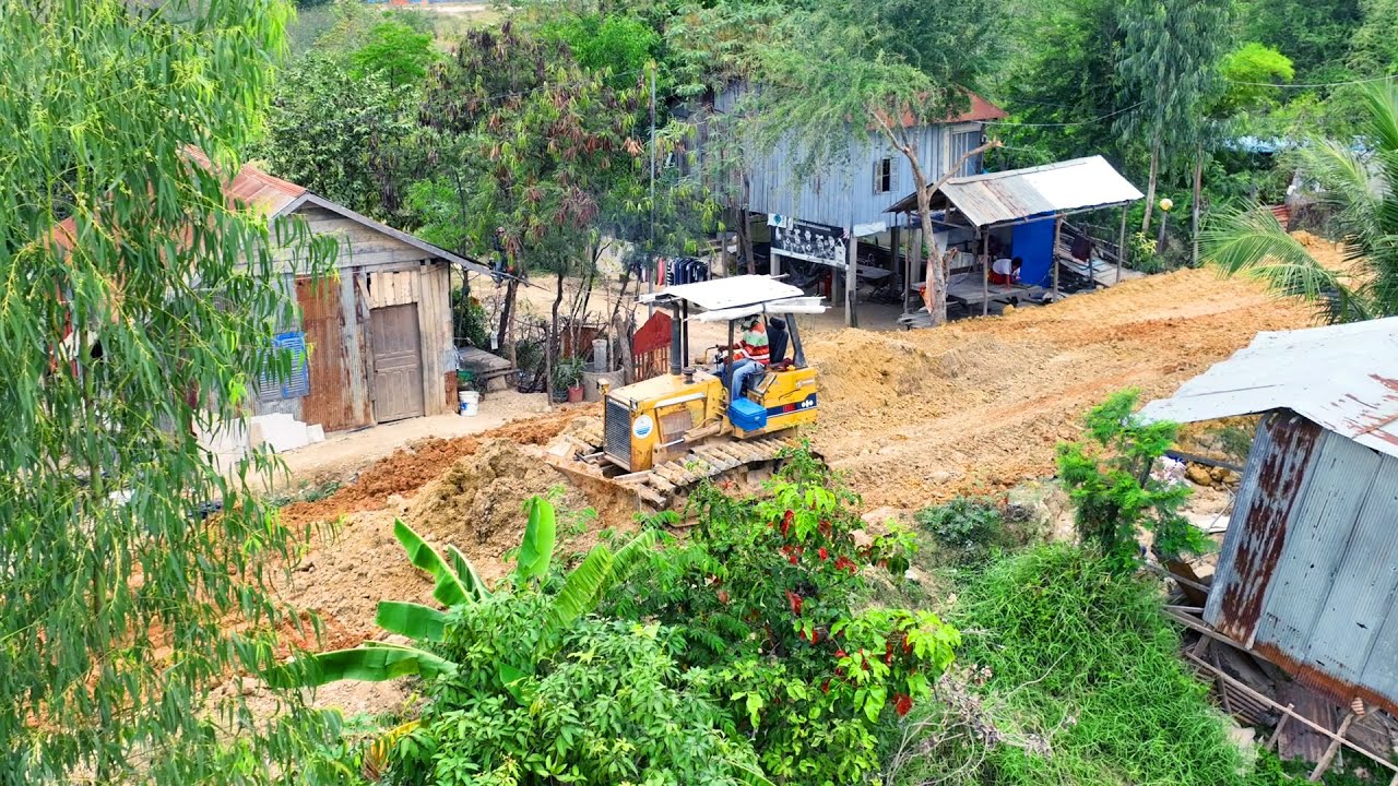 New Project , Best Dozer KOMATSU Making Road Widening Excellent Pushing ...