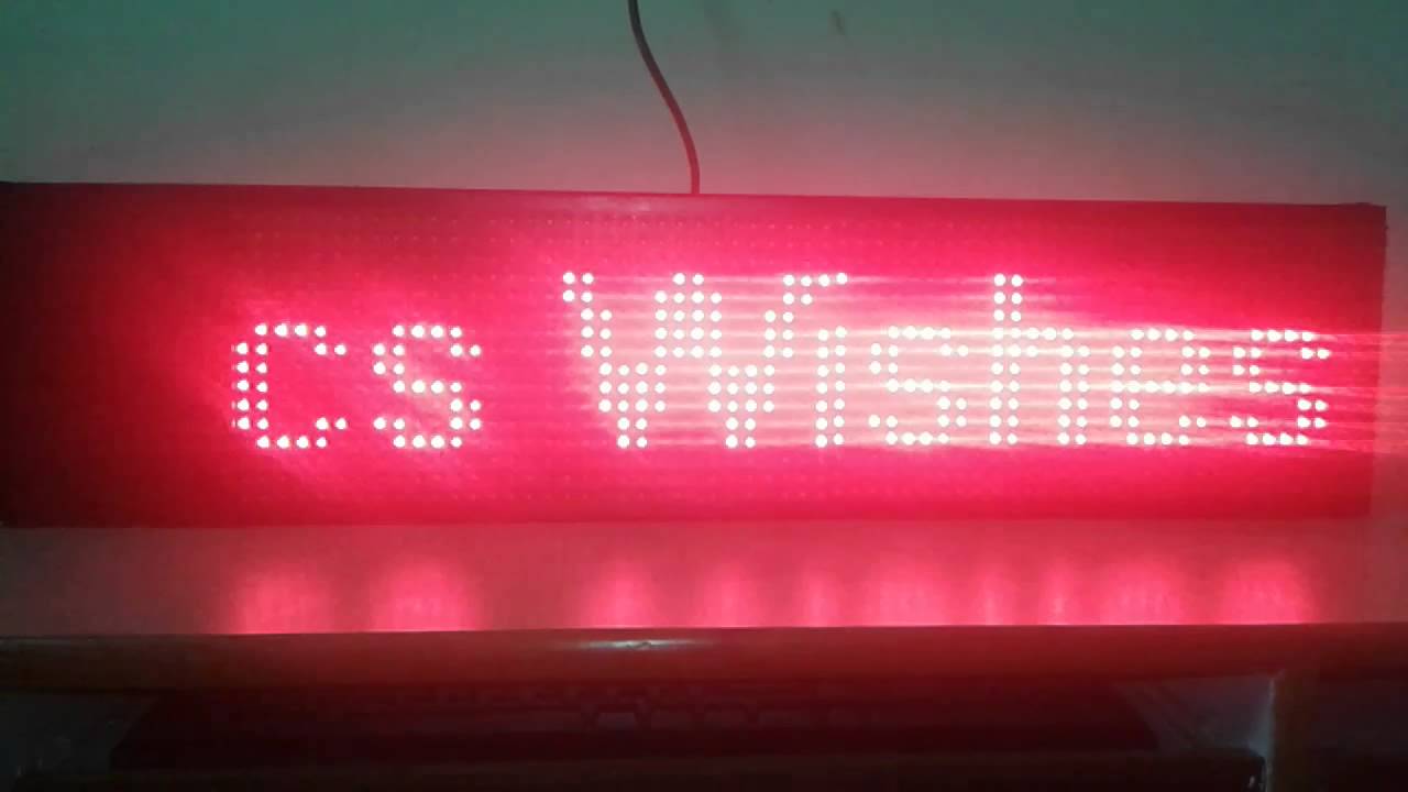 Moving Led Display - YouTube