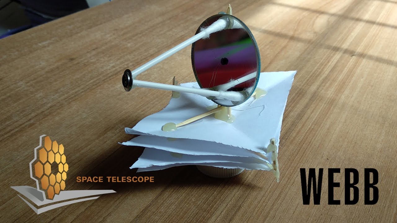Making a Mini James Webb Telescope out of paper!! - YouTube