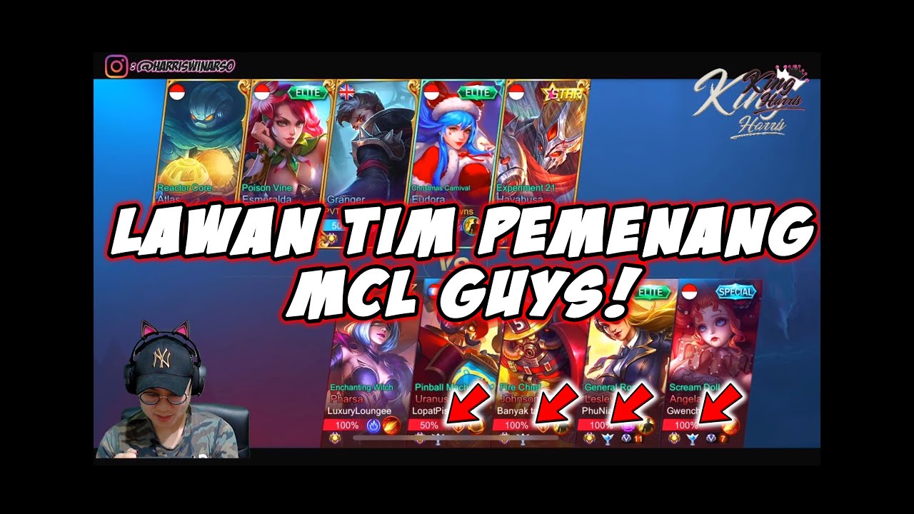 KETEMU LAWAN YANG UDAH DAPET PIALA MCL!! HAJARRR!!! MOBILE LEGENDS ...