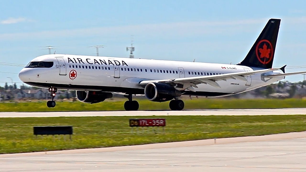 Air Canada Airbus A321 New Livery Departure from Calgary | C-GJWD - YouTube