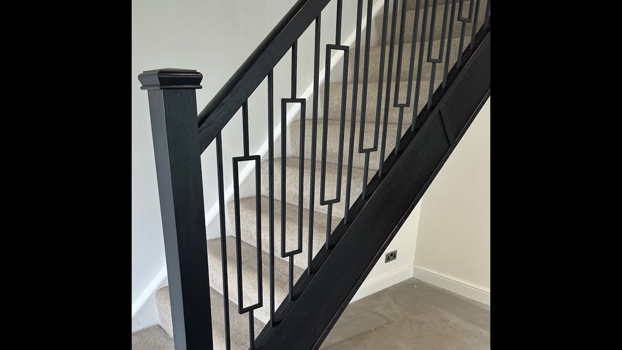 Black Iron Forge Staircase Renovation in Ellesmere Port Cheshire - YouTube
