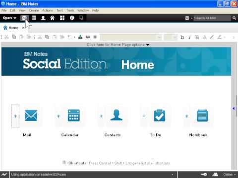 IBM Notes 9 Social Edition Use the Mini View to See Work at a Glance ...