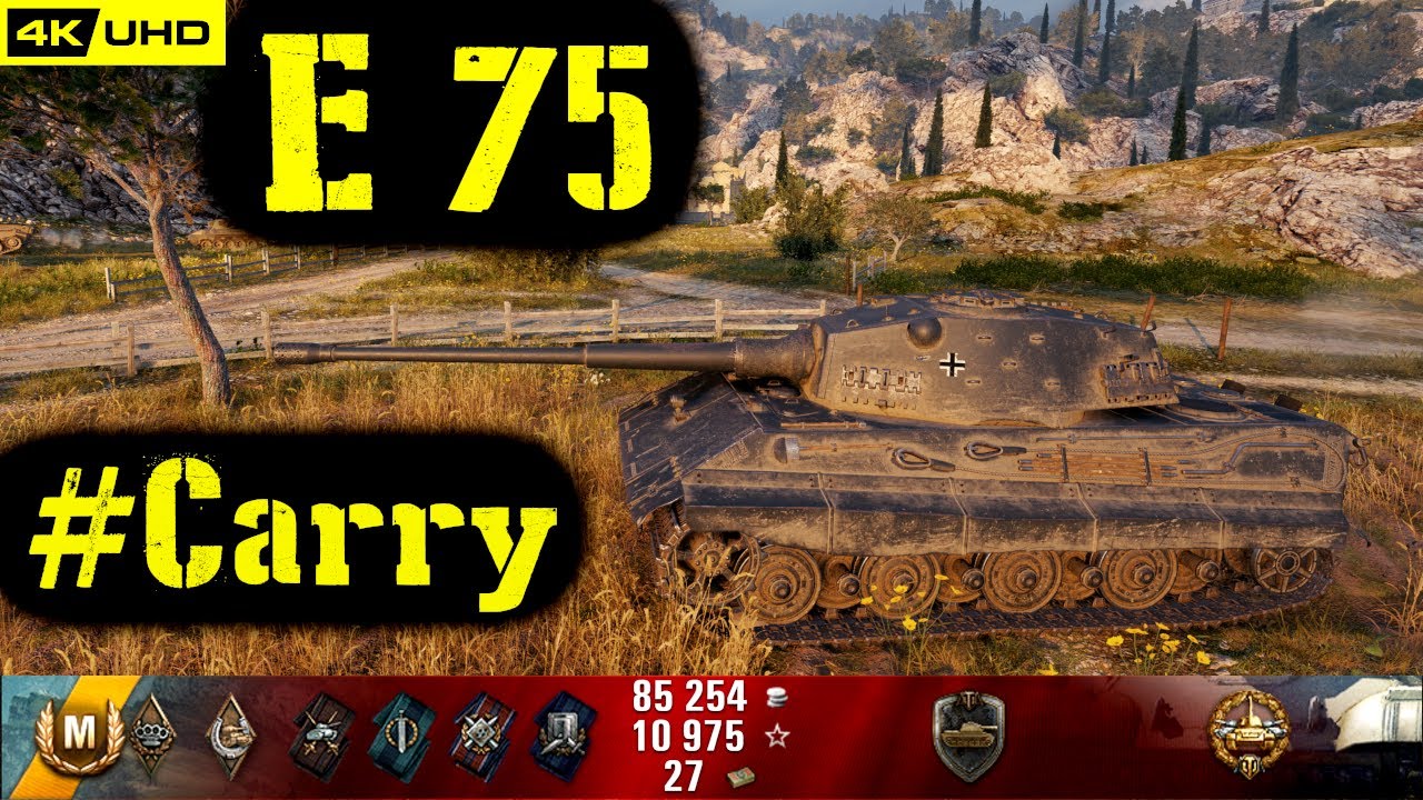 World of Tanks E 75 Replay - 5 Kills 6.2K DMG(Patch 1.6.1) - YouTube