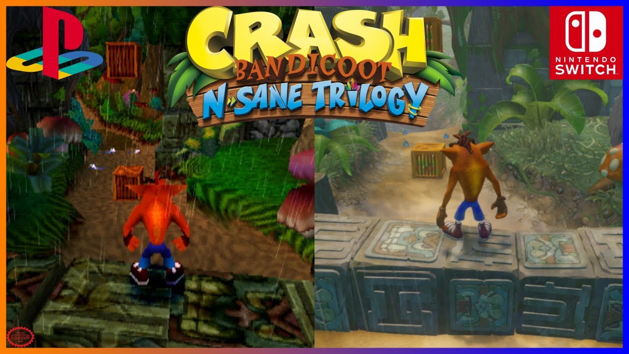Crash Bandicoot N.Sane Trilogy - Switch VS PS1 [Comparison] - YouTube