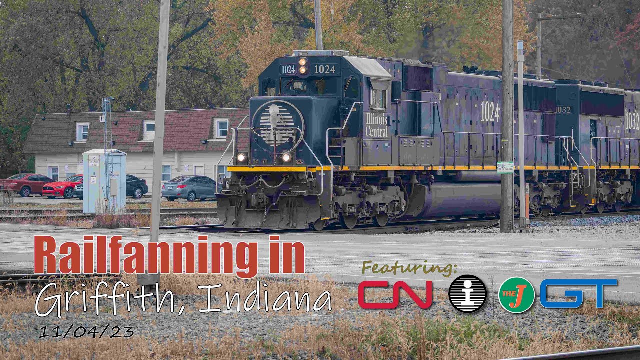 Railfanning on the CN in Griffith, Indiana from the Griffith Train ...