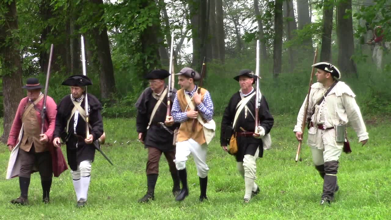 Reenactment Of The Battle Of Osborne Landing - YouTube