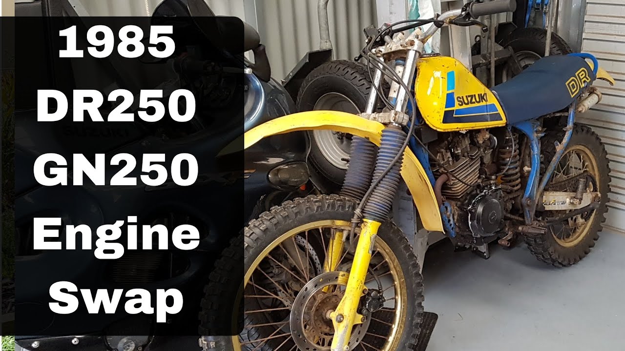 Suzuki DR250s with GN250 Engine - YouTube
