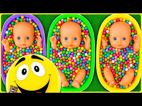 diy mini Tractor Loading Colorful Caps, Chocolate & Lollipops | Mini Truck ASMR I Satisfying Science