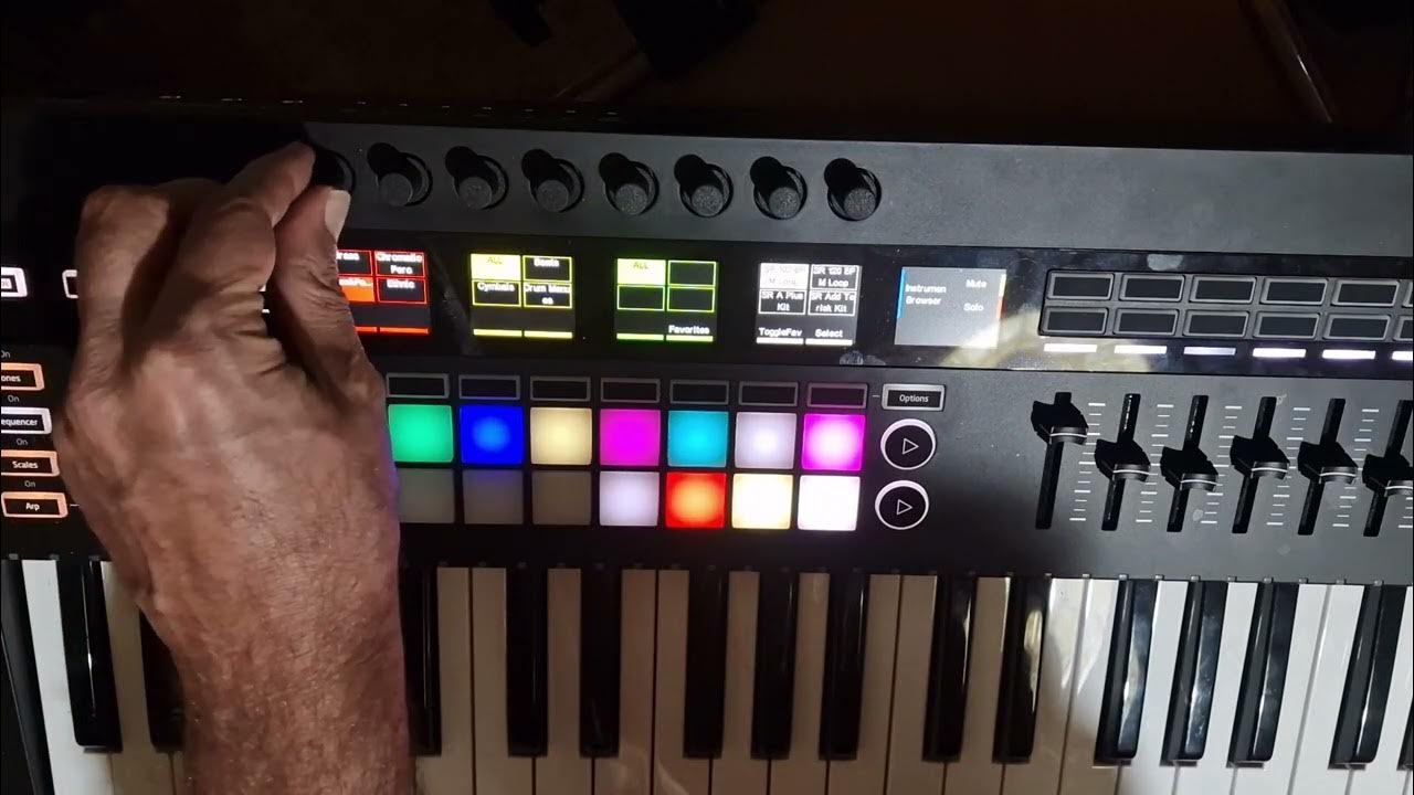 Novation SL MK3 controlling Cubase Mediabay using the midi remote and external utility. - YouTube