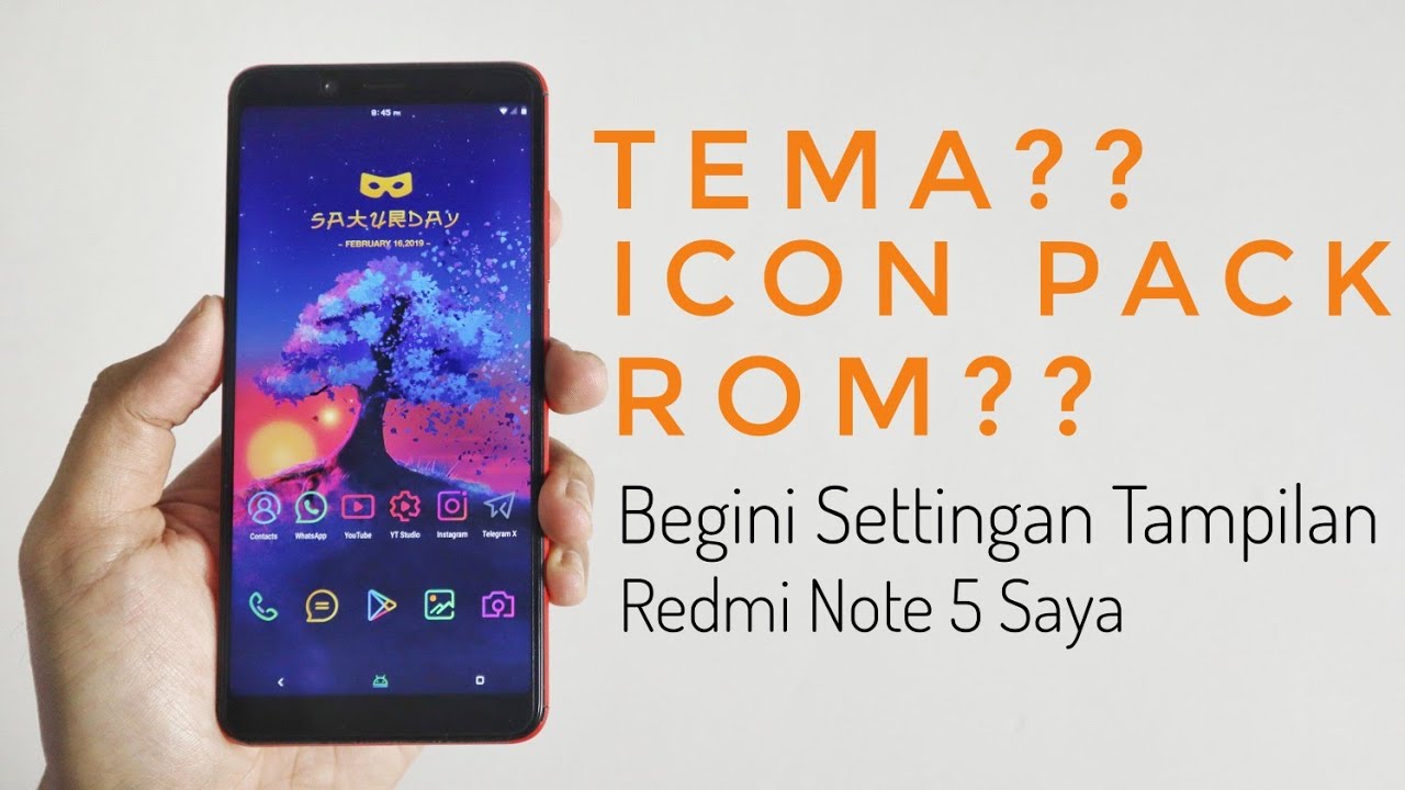 Begini Setup Tampilan Redmi Note 5 Saya | Tema, ROM, Substratum, Icon ...