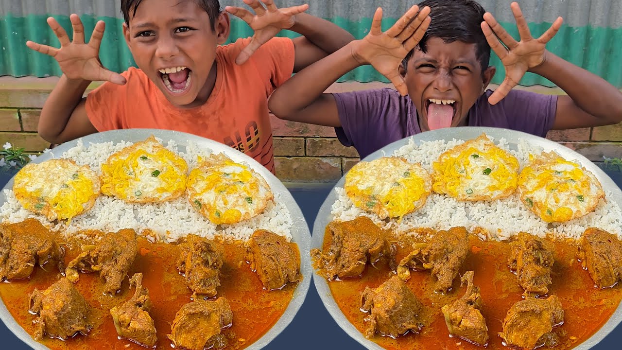 Spicy Chicken Curry with Rice Eating Challenge || Eating Show - YouTube