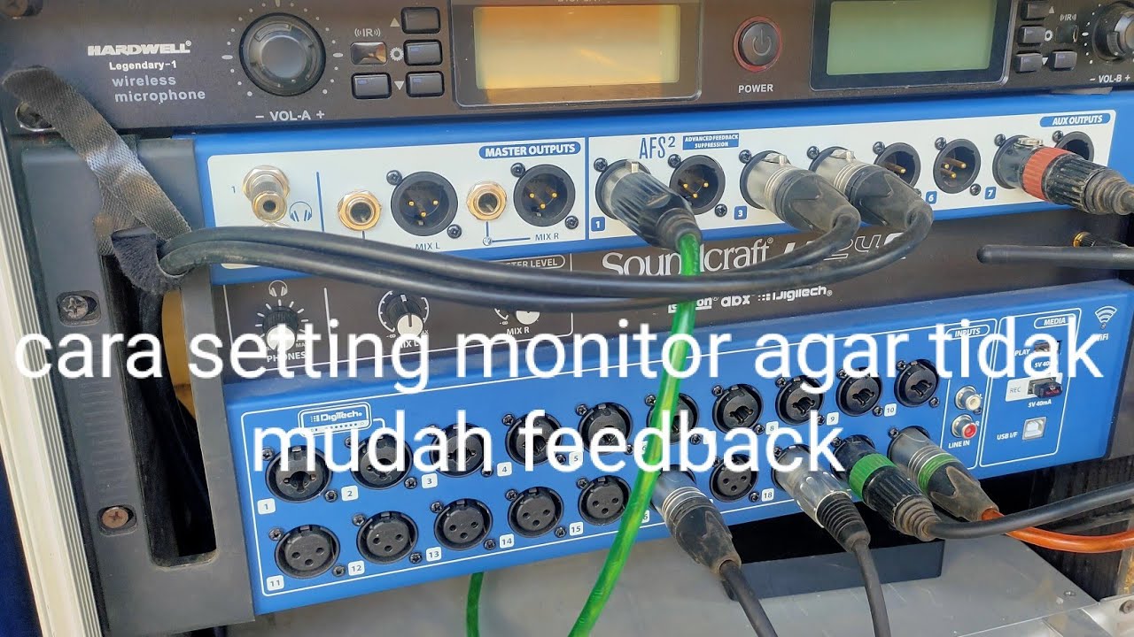 Cara Seting Monitor Panggung Agar tidak Mudah feedback.Di Soundcraft ...