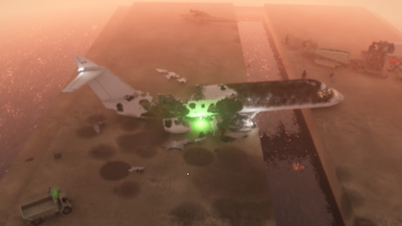 Zombies crash plane in Teardown - YouTube