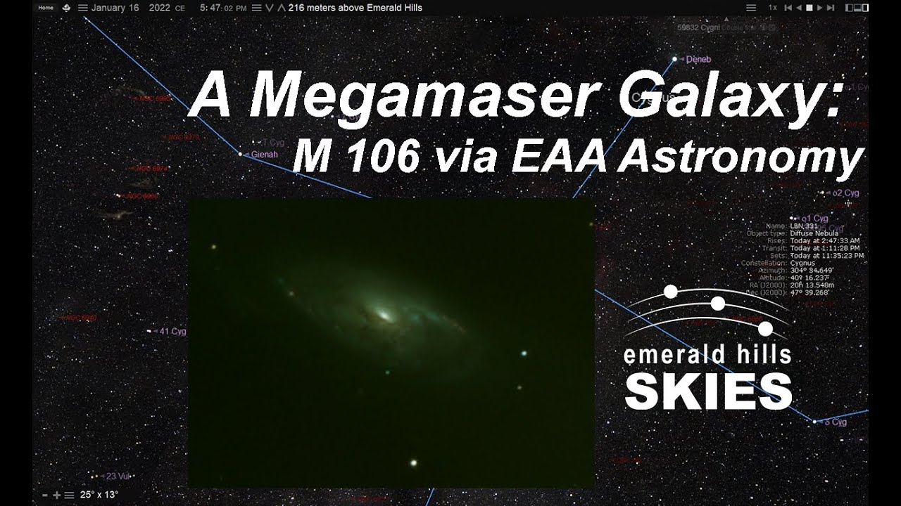 A MegaMaser Galaxy: M106 (Herschel V-43) | A Sky Potrait from Emerald ...