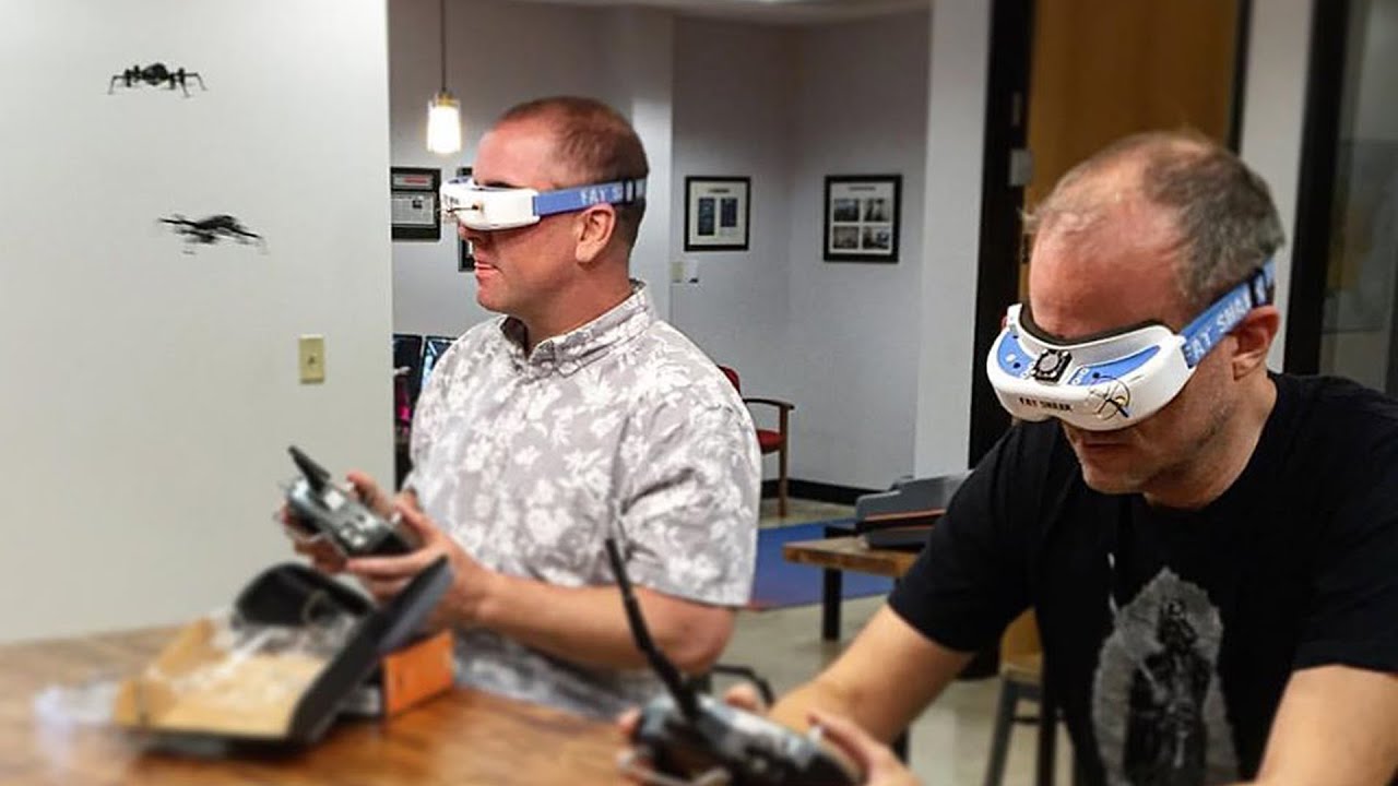 FPV Drone Racing - Indoors at the Office! - YouTube