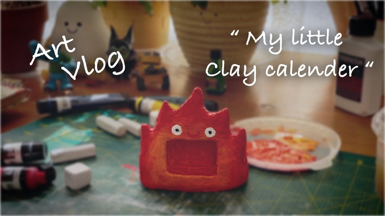 Trying to Make a Calendar with Air-Dry Clay for the First Time (DIY ...