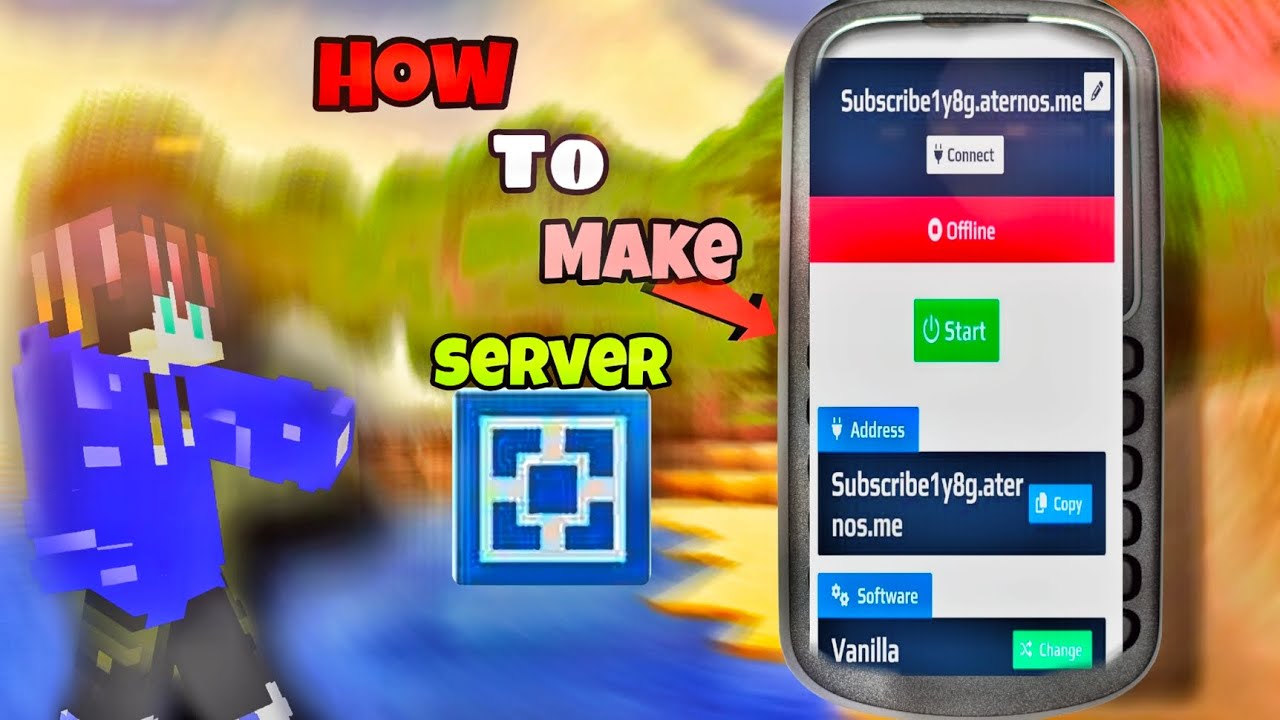 How To make java + pe Minecraft server with Aternos||Minecraft Hindi ...