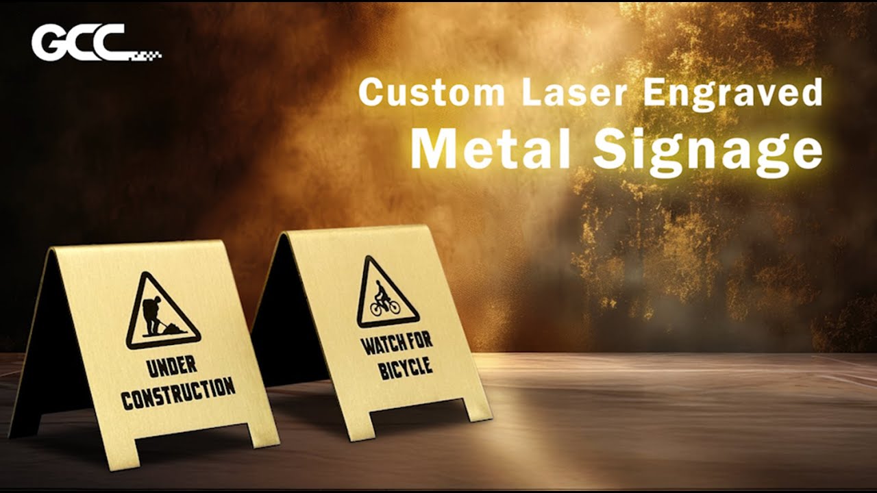 GCC LaserPro---Custom Laser Engraved Metal Signage - YouTube