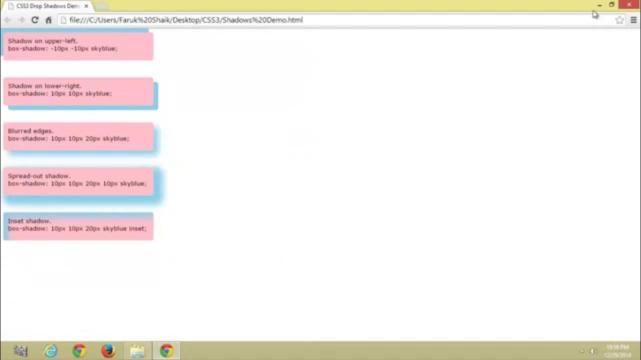 CSS3 Rounded Corners and Box Shadows Example - YouTube