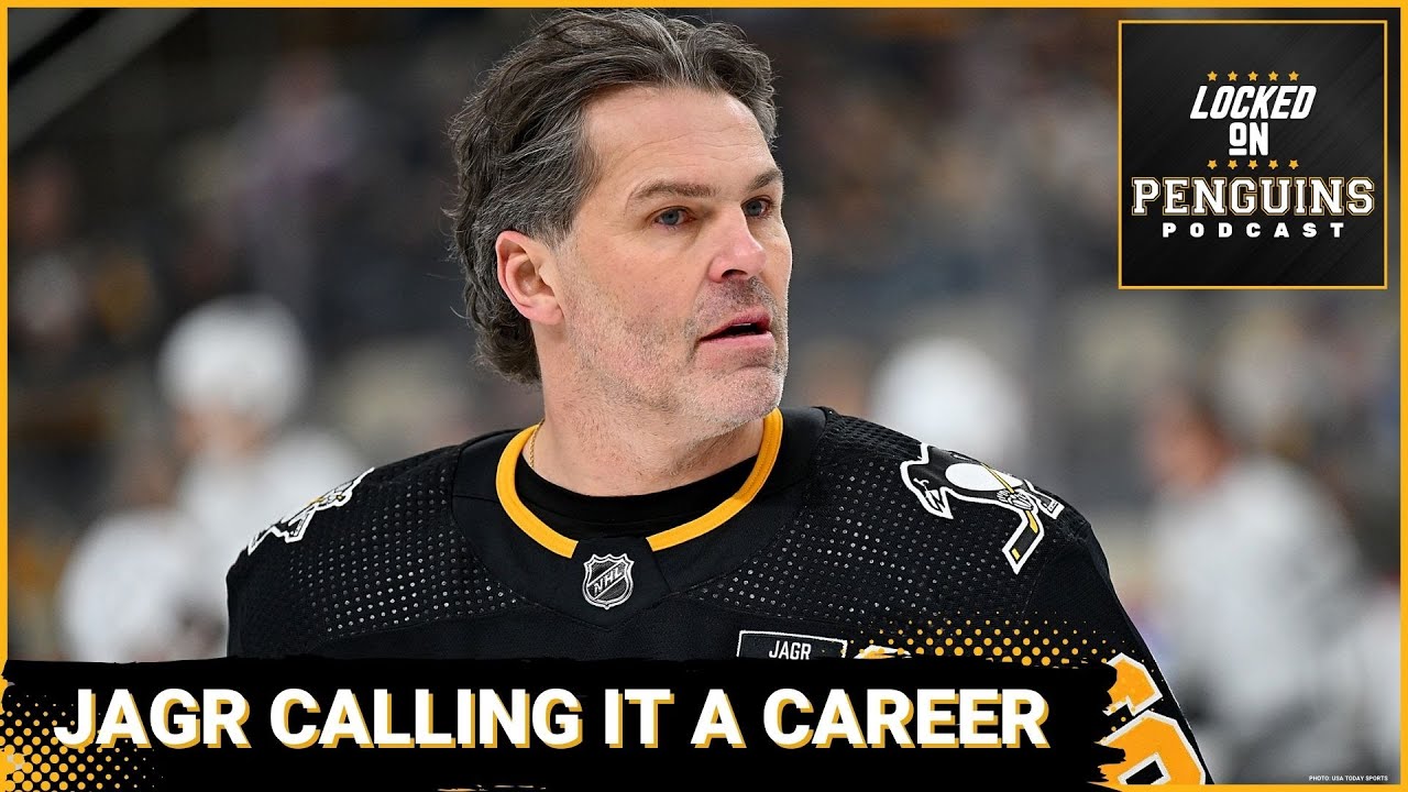 Penguins legend Jaromir Jagr hanging up the skates - YouTube