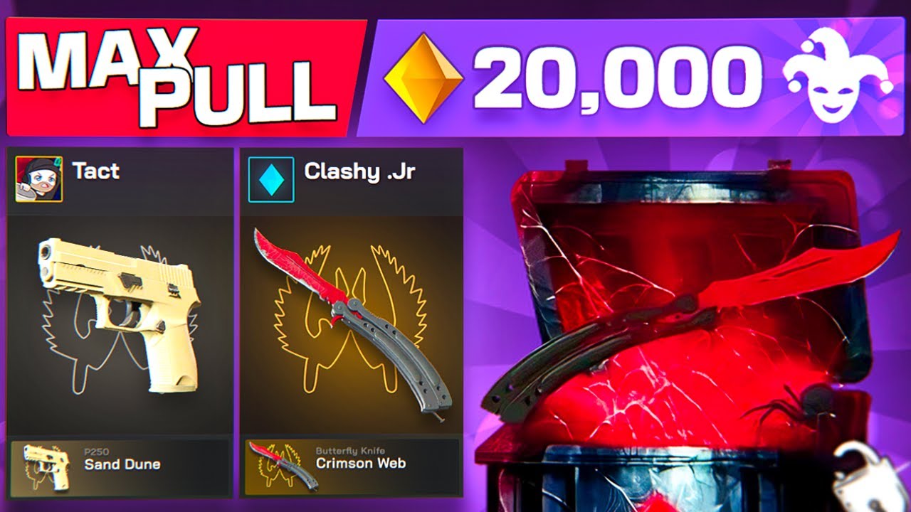 INSANE MAX PULL ON 4 WAY CRAZY MODE CASE BATTLE! (CLASH.GG) - YouTube