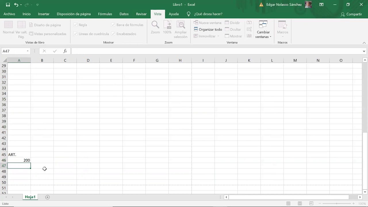 Vista personalizada Excel 2016 - YouTube